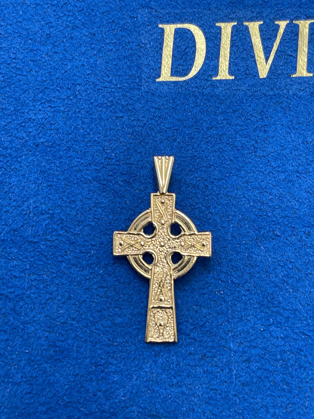 14k Yellow Gold Irish Celtic Cross - Etsy