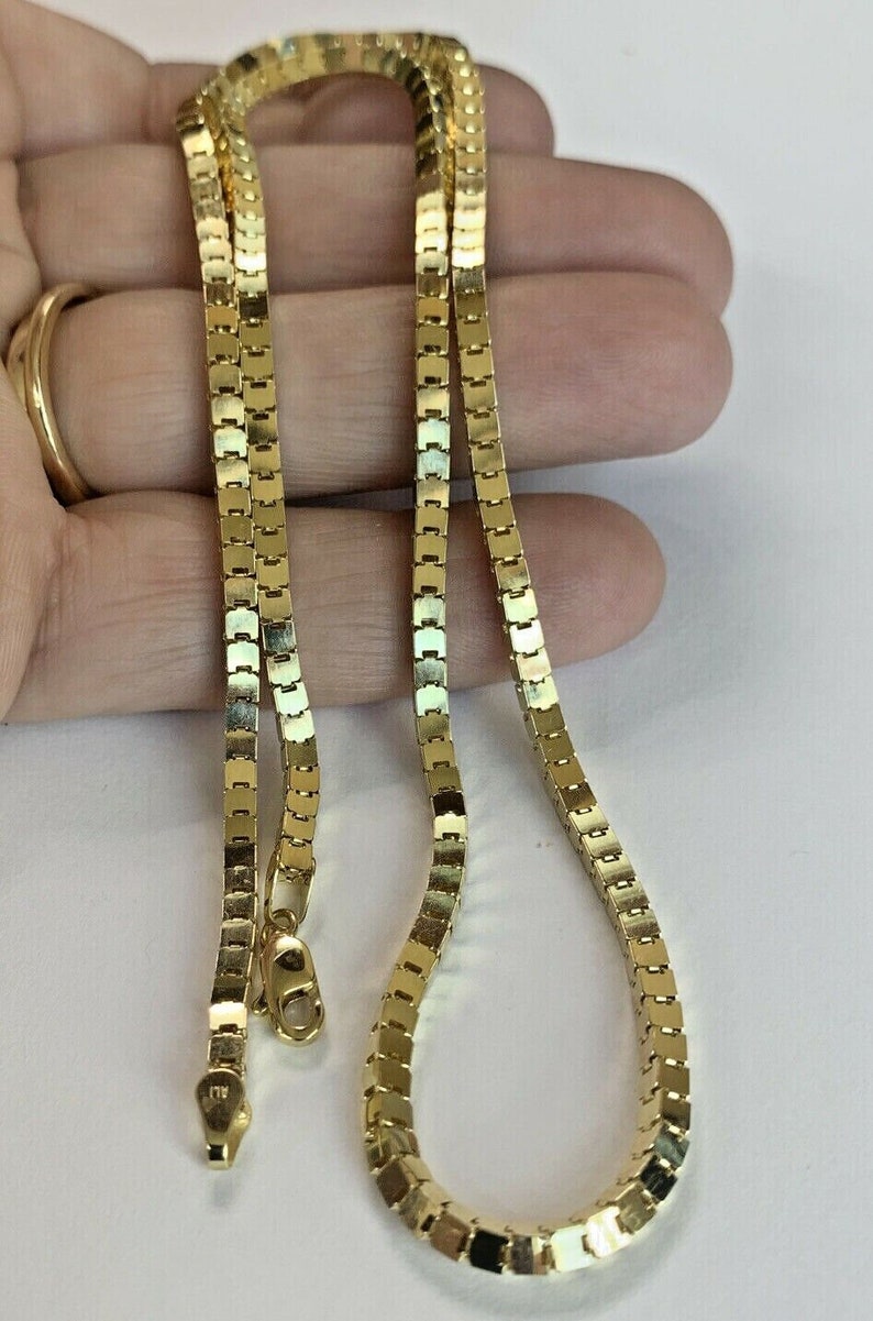 10k Italy Yellow Gold 20 Inch 2.5 Mm Well Made Shiny Box - Etsy