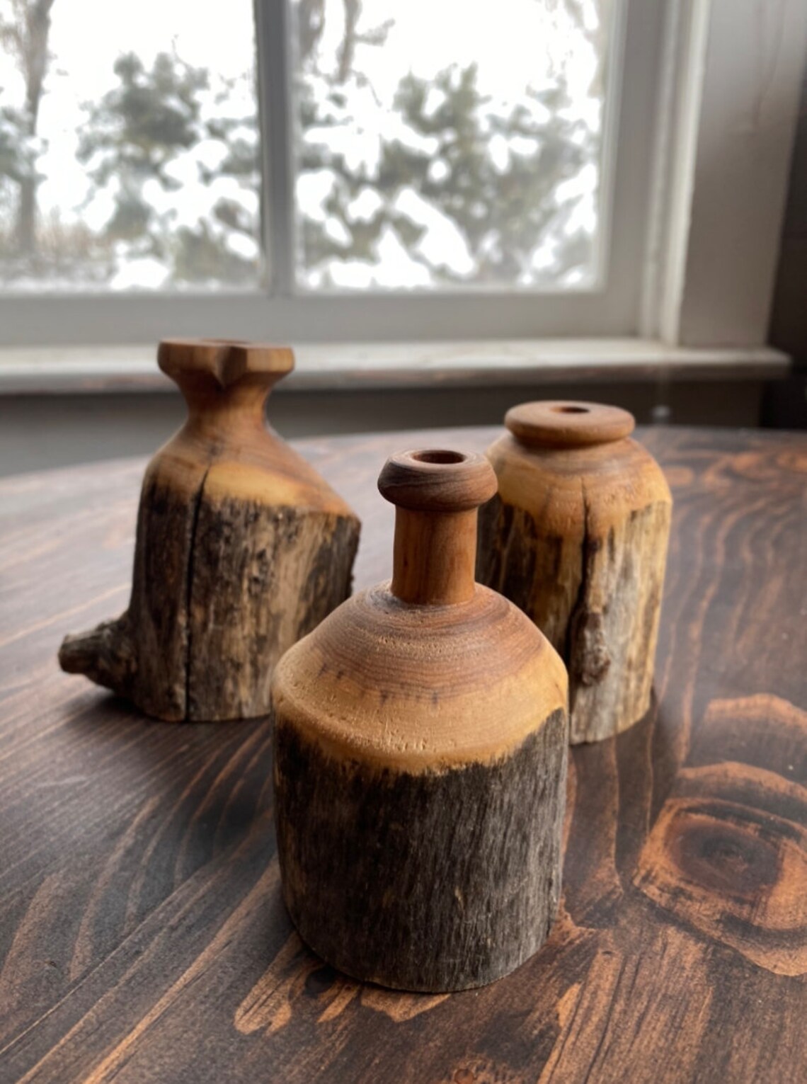 Small Wooden Vase, Hand Made on the Lathe, 2.5 Wide 4 Tall - Etsy