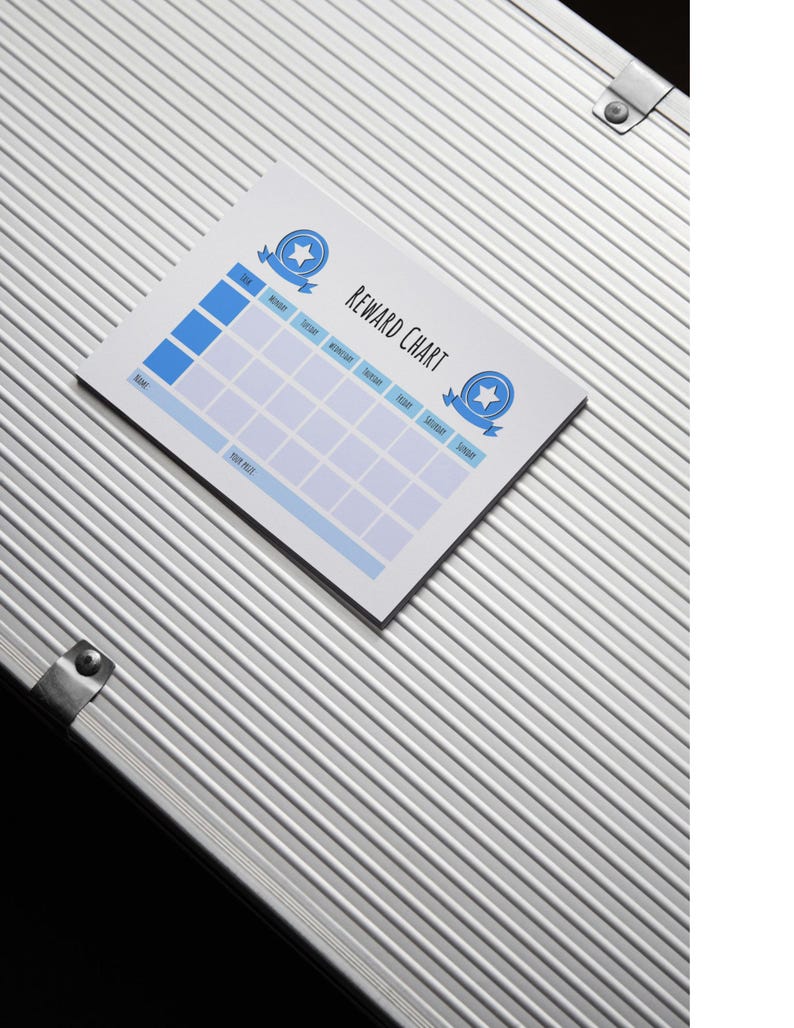 Royal Blue Star Themed Reward Chart Printable Incentive Chart for Kids ...