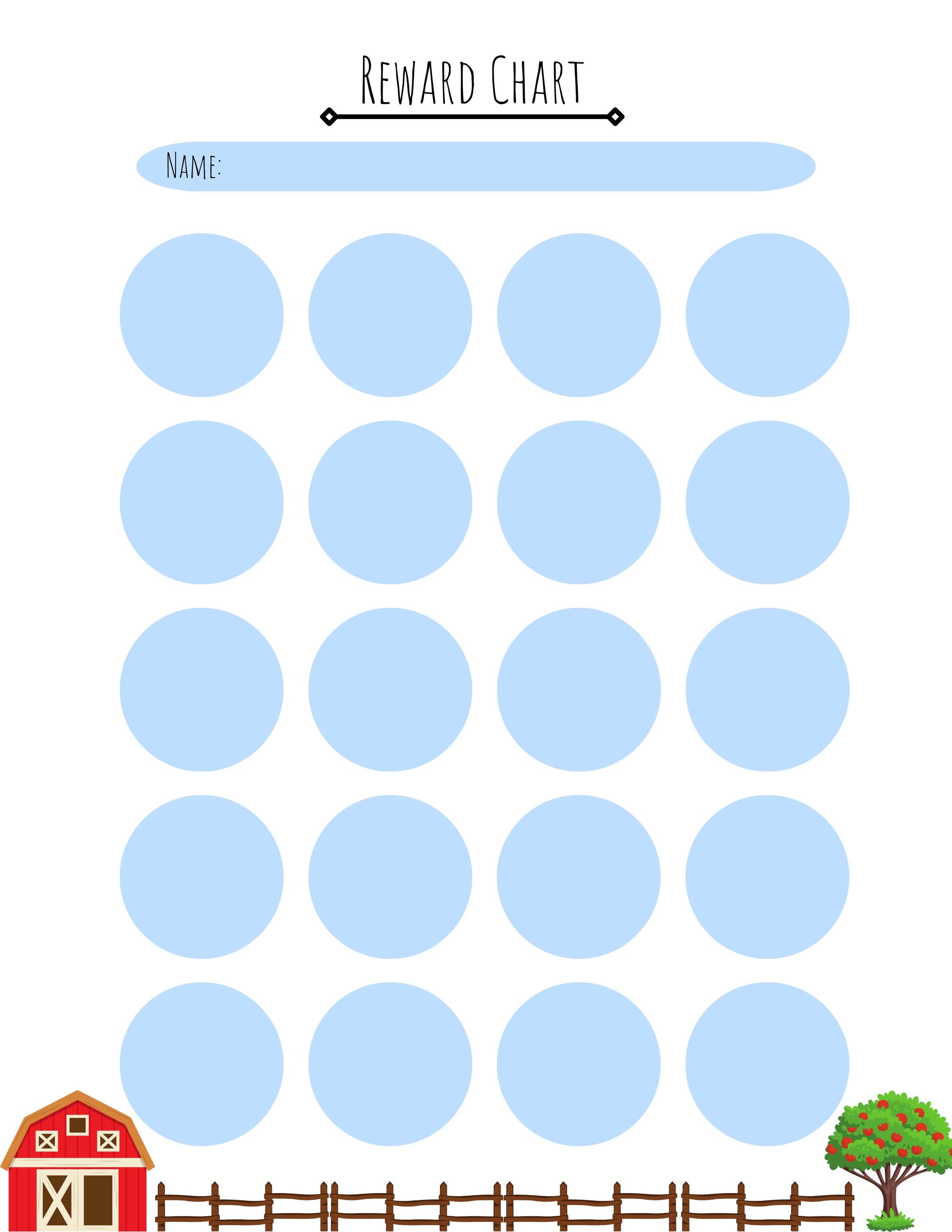 Barn Reward Chart: Farm Animal Theme, Kids' Behavior Tracker (digital ...