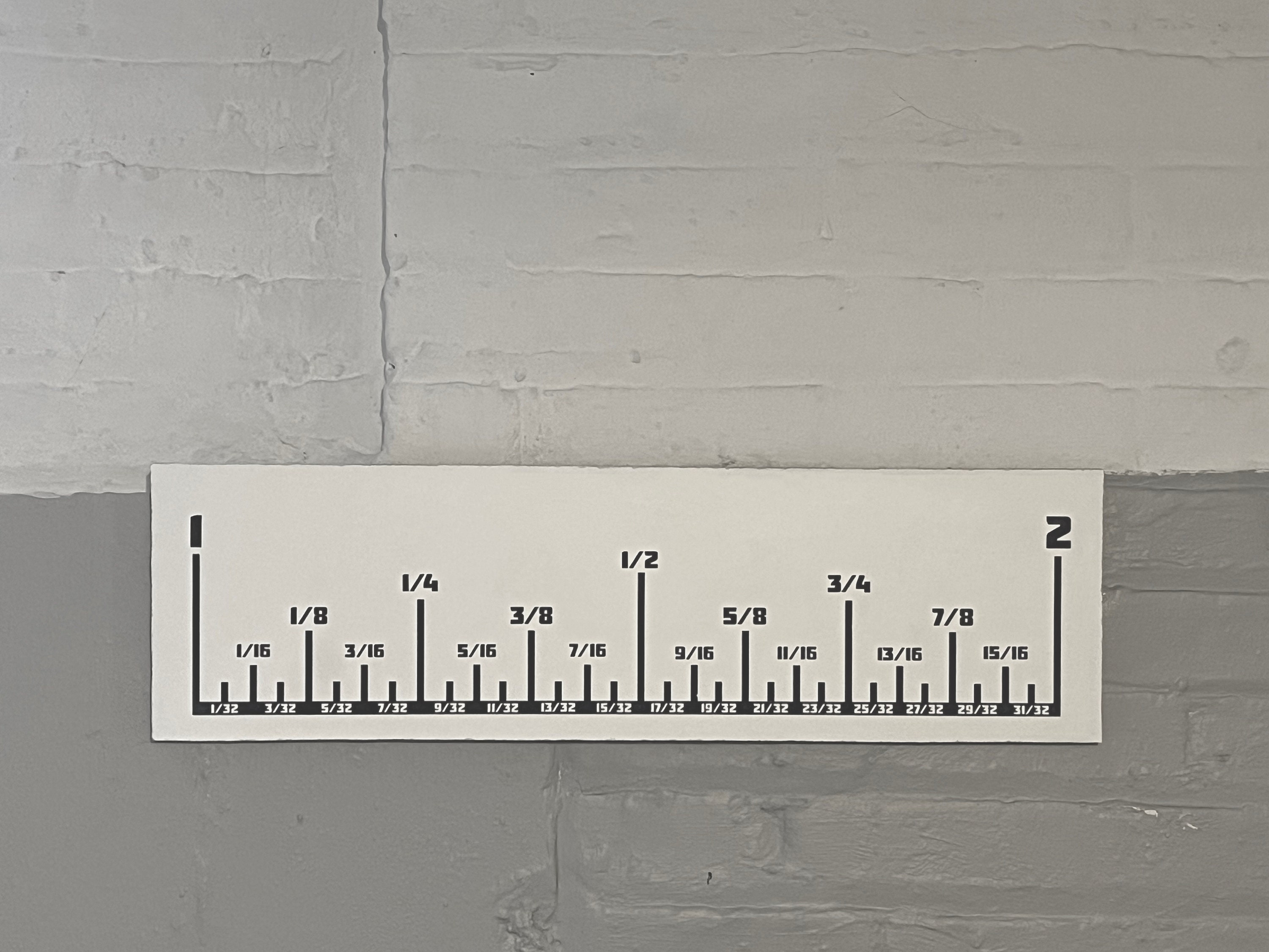 Vinyl Ruler for Wood Shop - How to Read a Ruler - Etsy