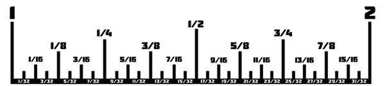 Vinyl Ruler for Wood Shop - How to Read a Ruler - Etsy