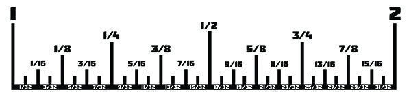 Vinyl Ruler for Wood Shop - How to Read a Ruler - Etsy