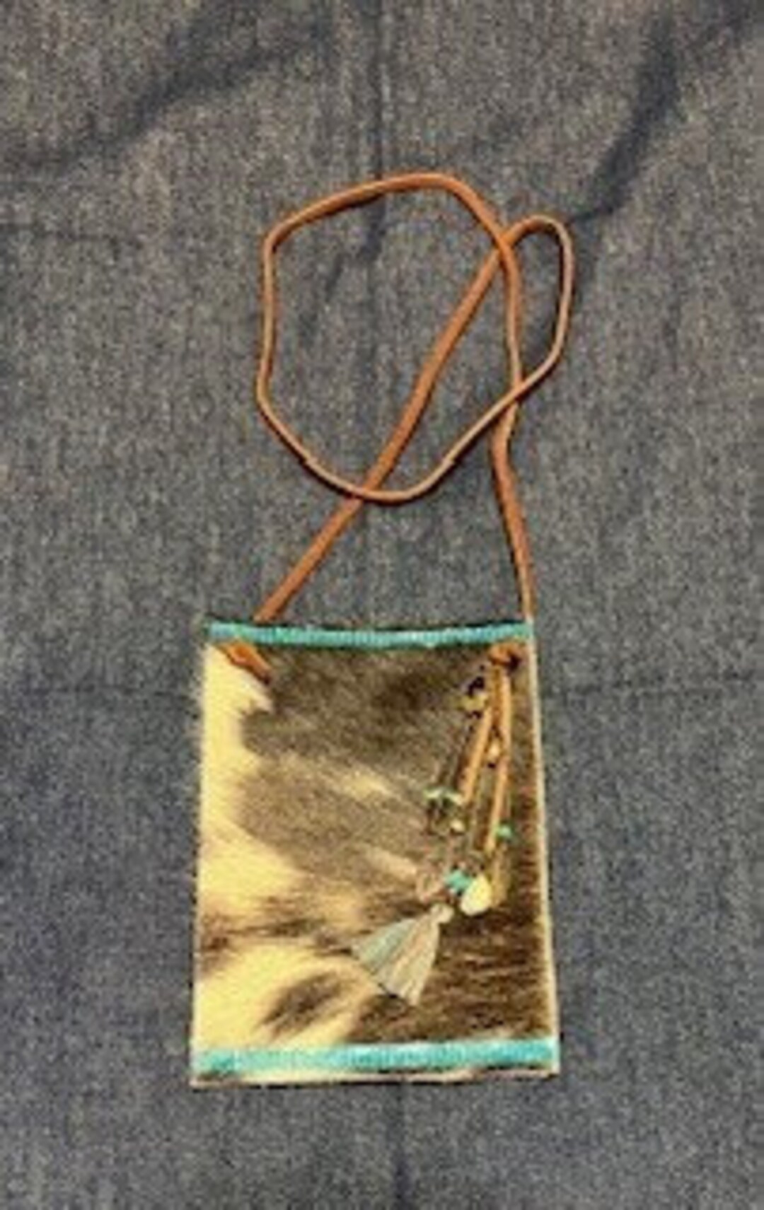 Genuine Leather Hair on Hide Rodeo Badge Holder, Hair on Hide With ...