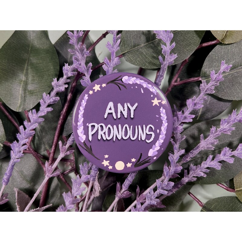 Pronoun Pins - Etsy