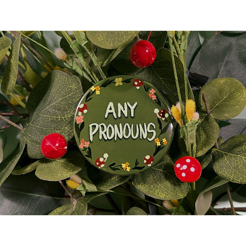Pronoun Pins - Etsy