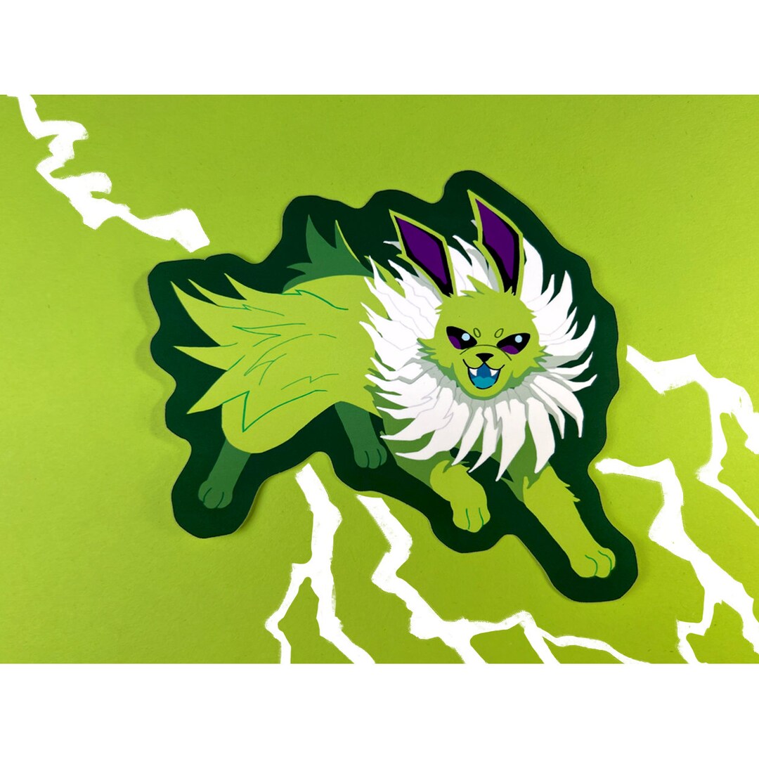 Shiny Jolteon | Vinyl Pokémon Inspired Sticker - Etsy