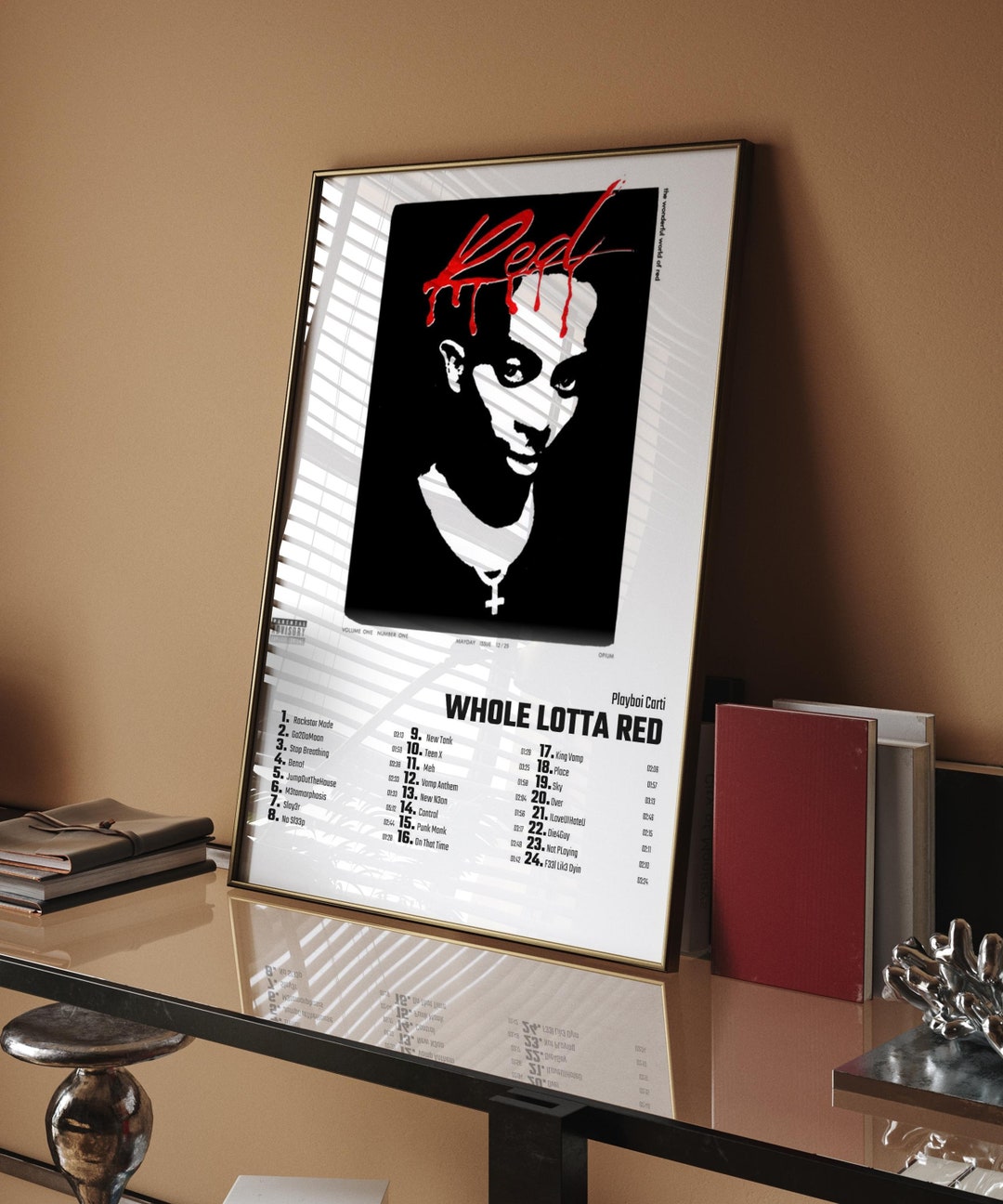 Playboi Carti Whole Lotta Red Album Cover Poster for Home - Etsy