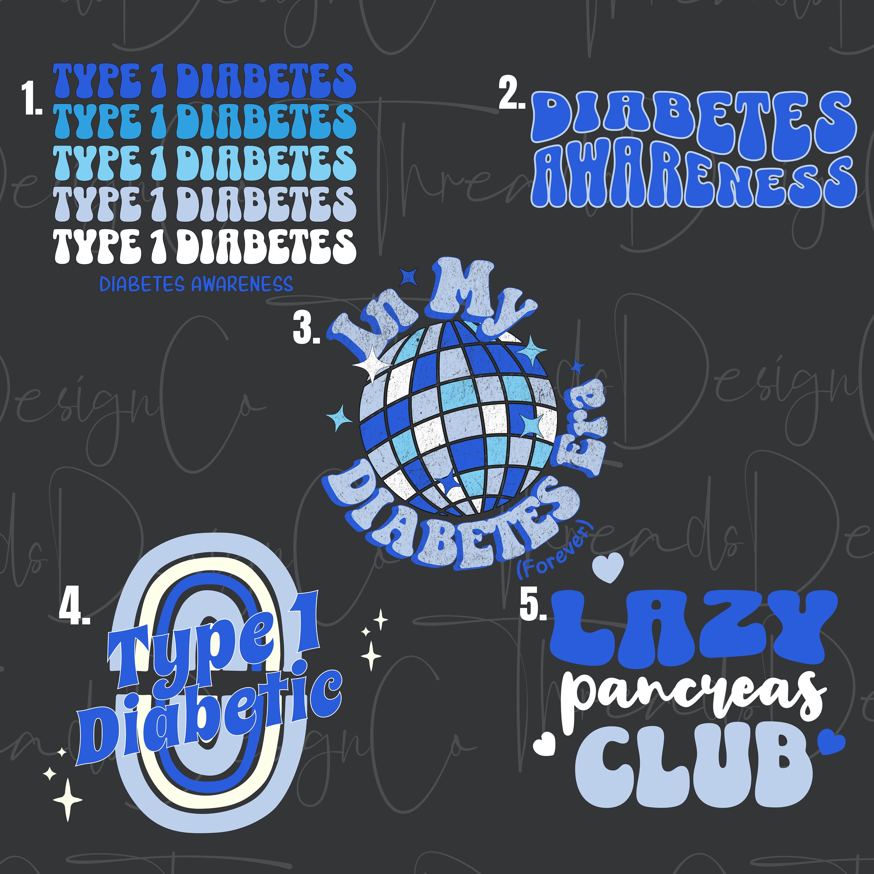 Diabetes Awareness SVG Bundle, Type 1 Diabetes Ribbon PNG, Diabetes ...