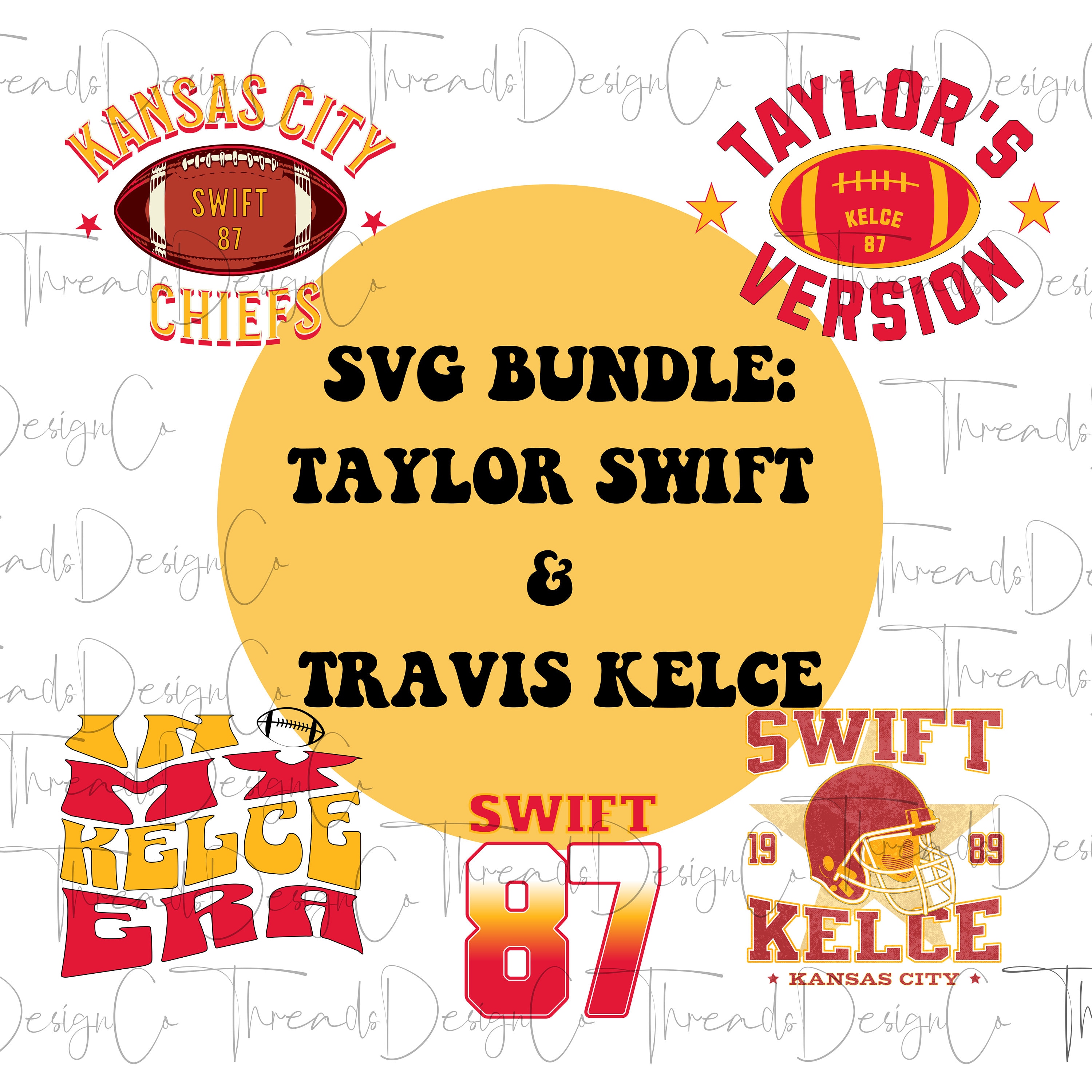 SVG Bundle Taylor Swift Travis Kelce, Taylor Swift, Trendy SVG, Kansas ...