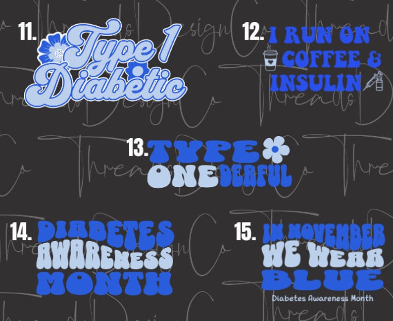 Diabetes Awareness SVG Bundle, Type 1 Diabetes Ribbon PNG, Diabetes ...