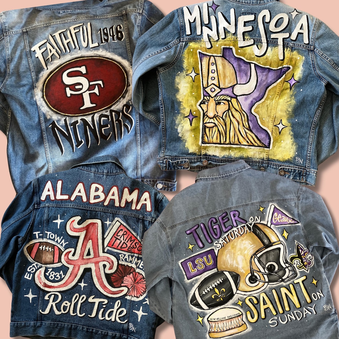 Football Team Jacket • Painted Jacket • Send a Jacket • Sport Style ...