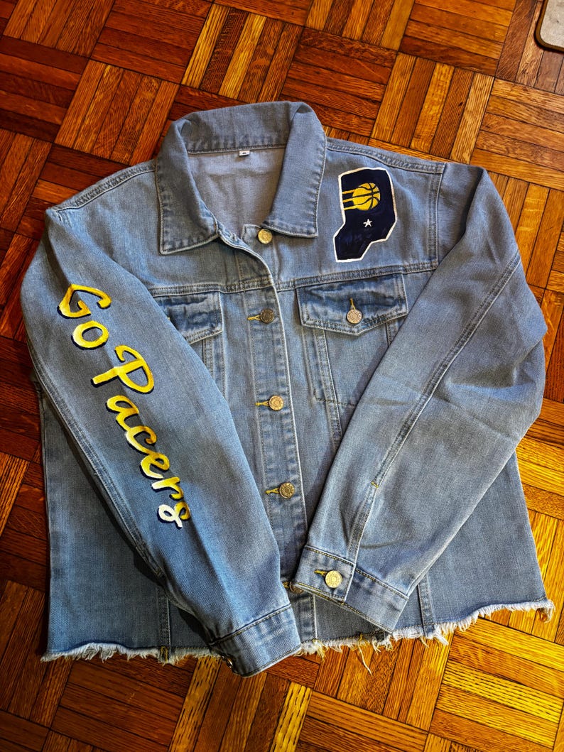 Painted Dance Team Jacket Indiana Pacers Basketball Custom Gameday ...