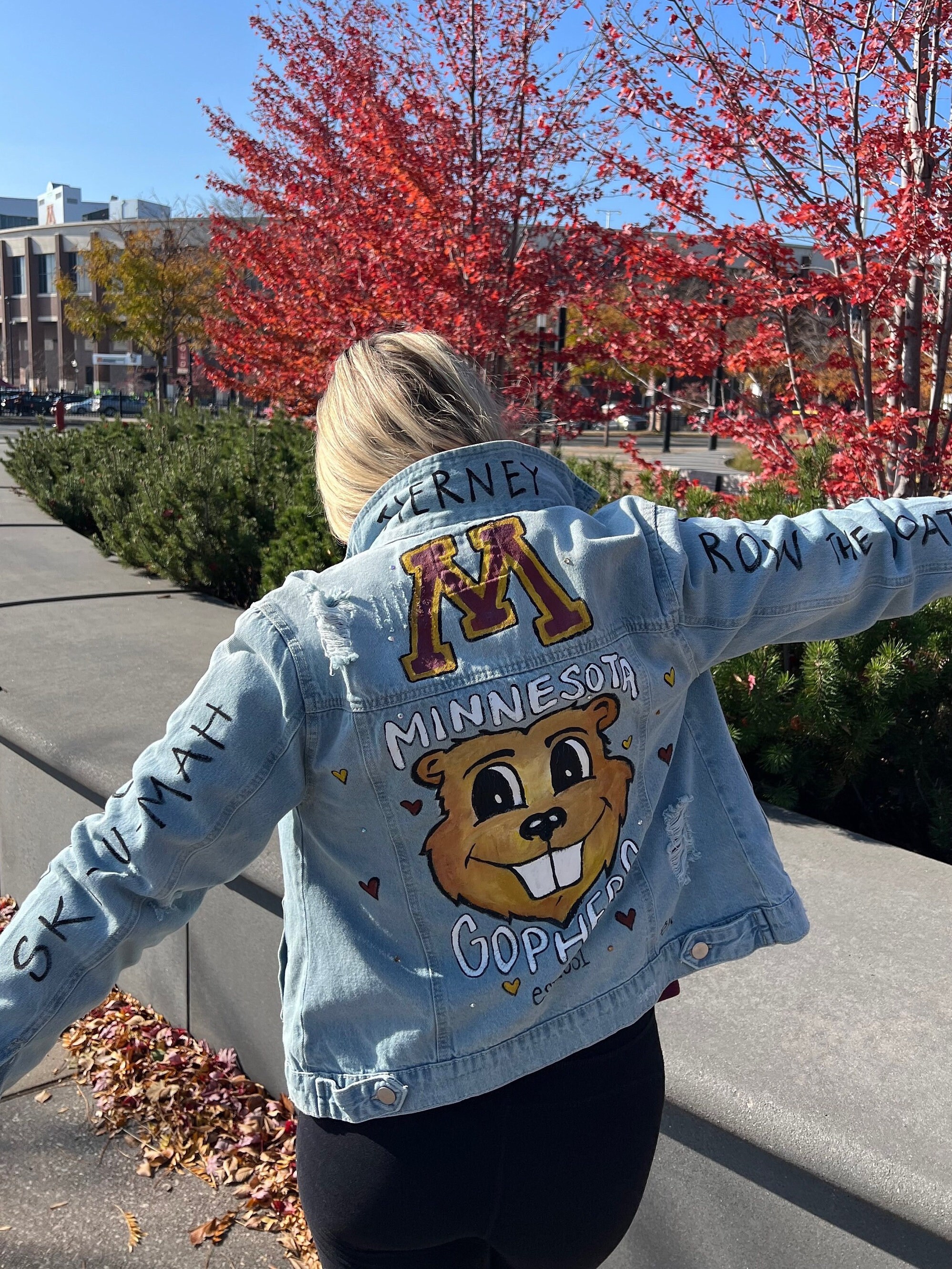 Custom College Jacket Personalized University Painted Jacket Custom ...