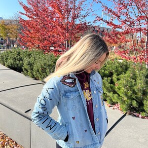 Custom College Jacket Personalized University Painted Jacket Custom ...