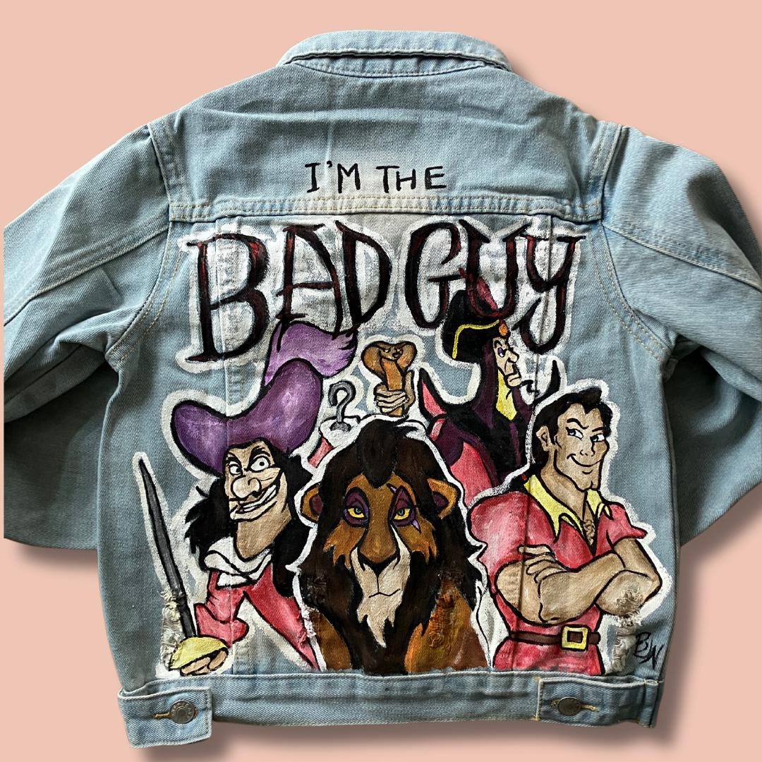 Disney Villains Boys Jacket Hand Painted Custom Disney Theme Jacket ...