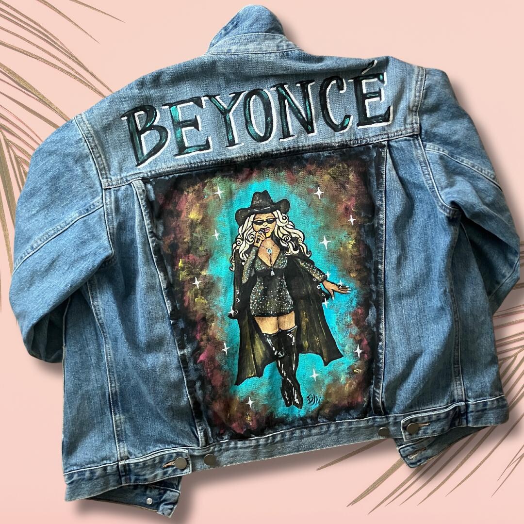 Custom Beyonce Jacket Send Your Jacket Painted Music Artist Custom ...