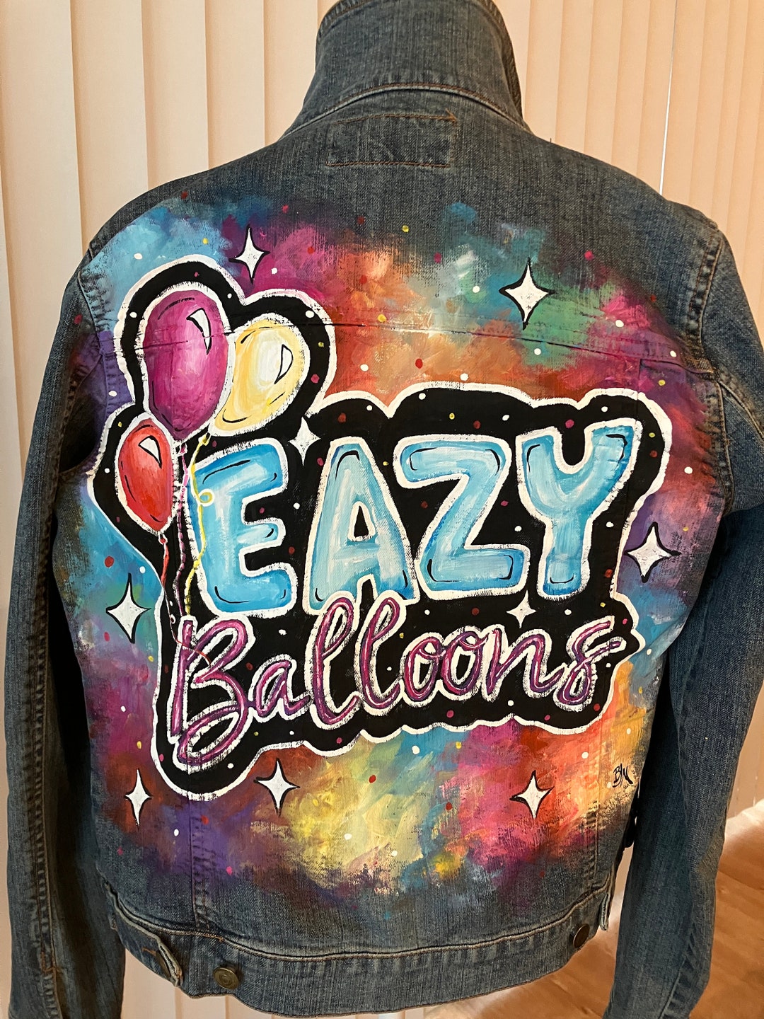 Custom Painted Jacket Business Logo Custom Name Art for Company ...