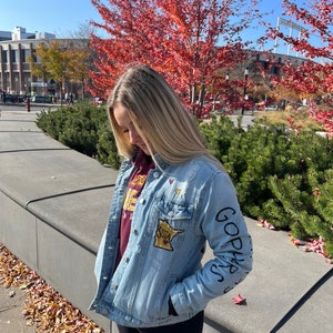 Custom College Jacket Personalized University Painted Jacket Custom ...