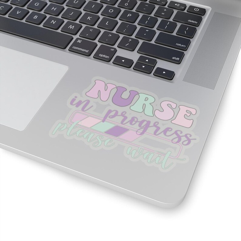 Nurse in Progress Sticker, Nursing Student Gift, Laptop Decal, Water ...