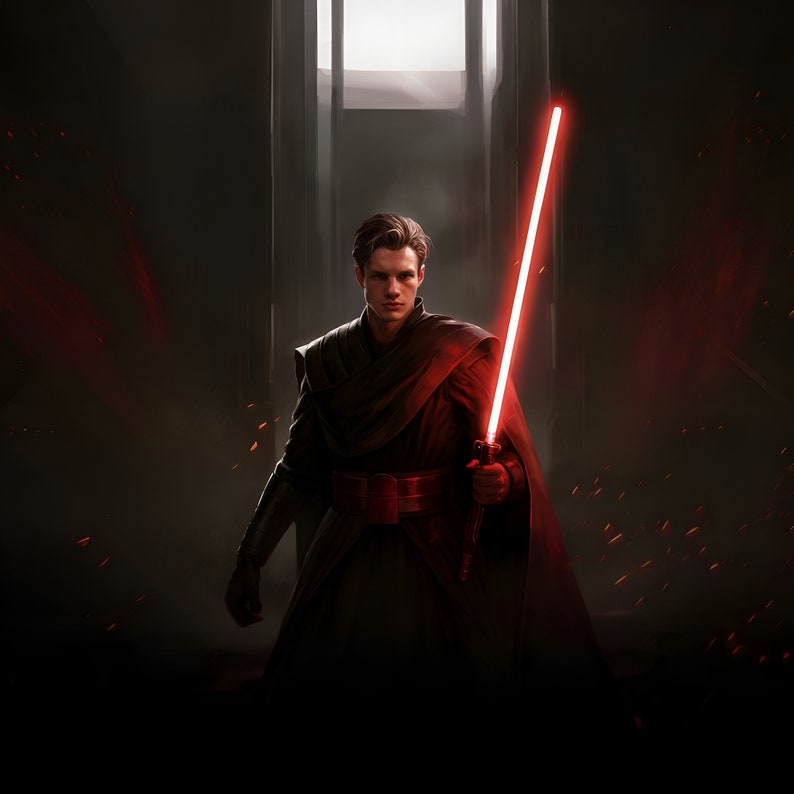 Personalized Jedi Portrait - Etsy