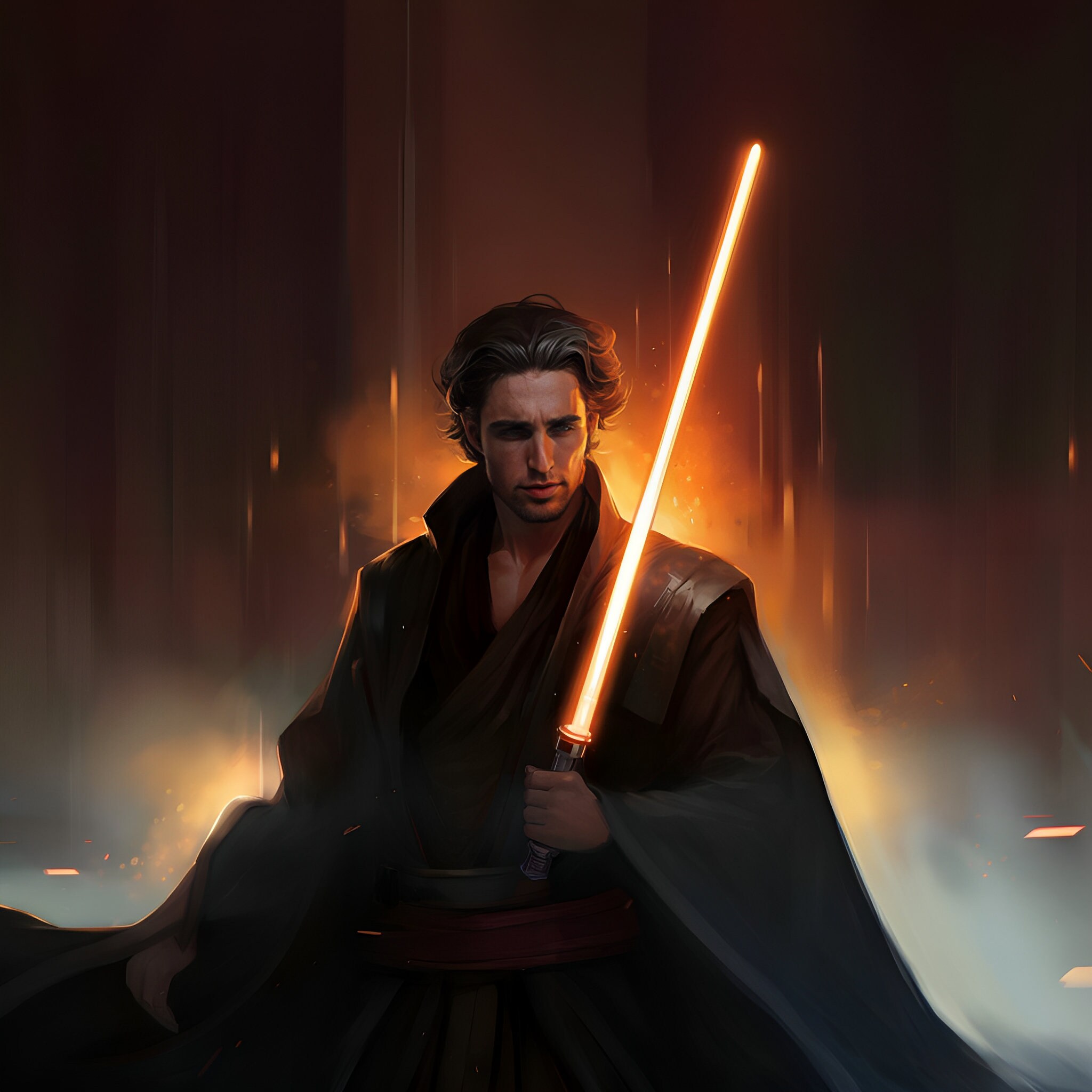 Personalized Jedi Portrait - Etsy