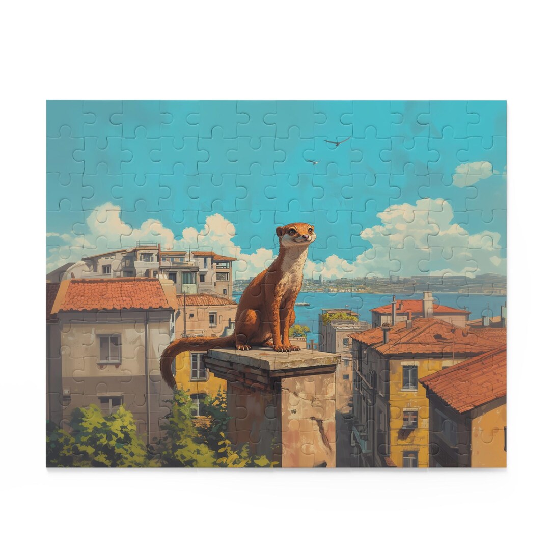 Mongoose in the City Puzzle - Etsy