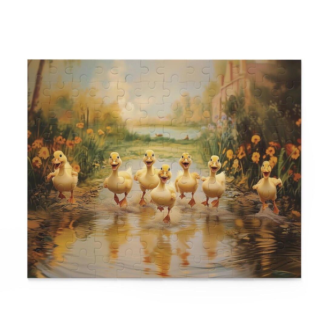 Jigsaw Puzzle, Duck Duck Go Design, Animal Lover Gift, Fun Activity ...