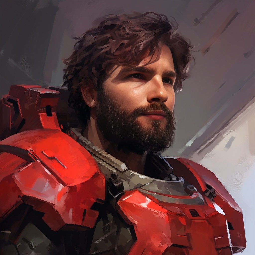 Personalized Halo Spartan Portrait - Etsy
