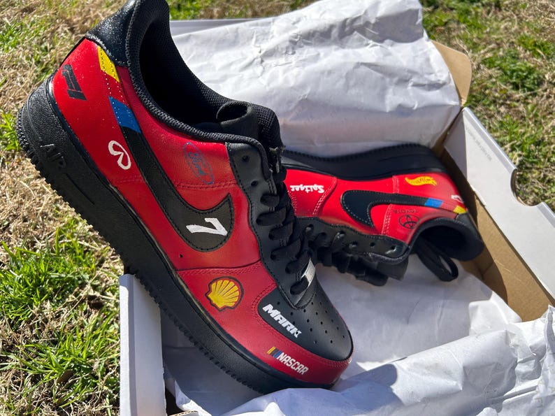 Nascar Formula 1 Car Themed Custom Painted Air Force One's - Colors ...