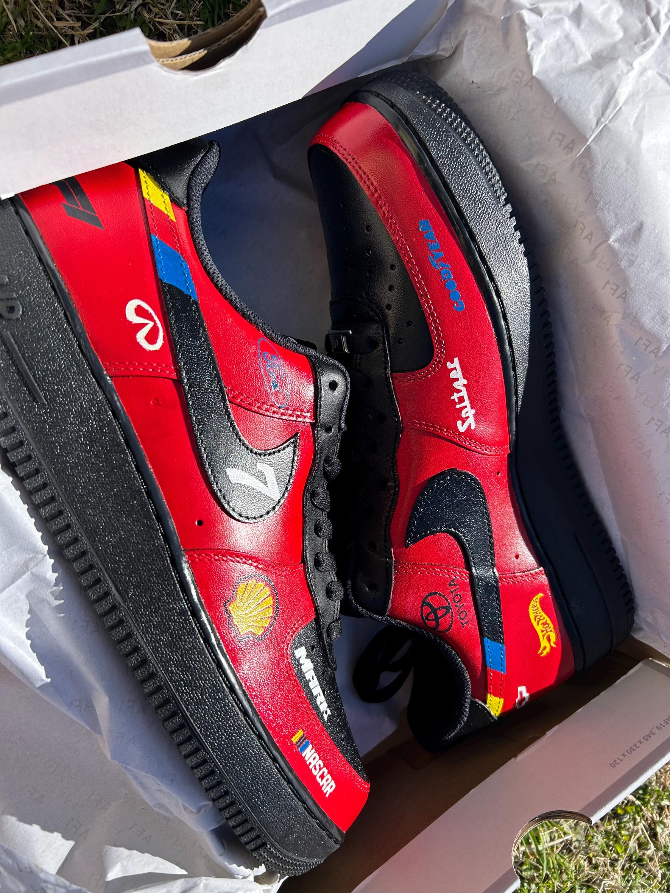 Nascar Formula 1 Car Themed Custom Painted Air Force One's - Colors ...