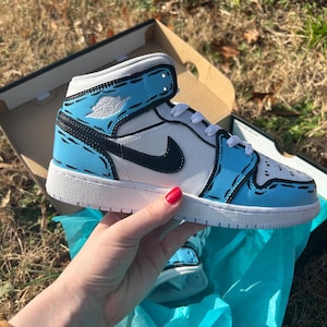 Cartoon Custom Painted Air Jordans - Unique Handpainted Sneakers - Made ...