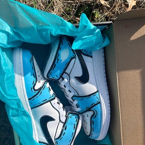 Cartoon Custom Painted Air Jordans - Unique Handpainted Sneakers - Made ...
