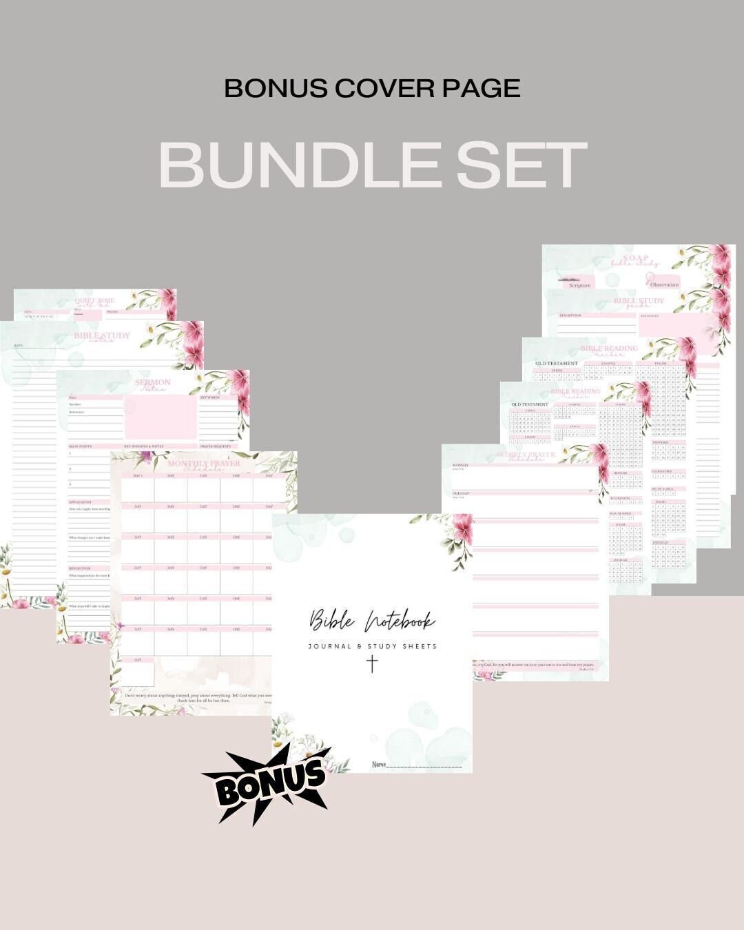 Printable Bible Study Bundle - Etsy