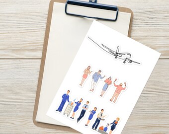 MIA Crew Sticker, Miami Crew Flight Attendant Gifts for Cabin Crew ...