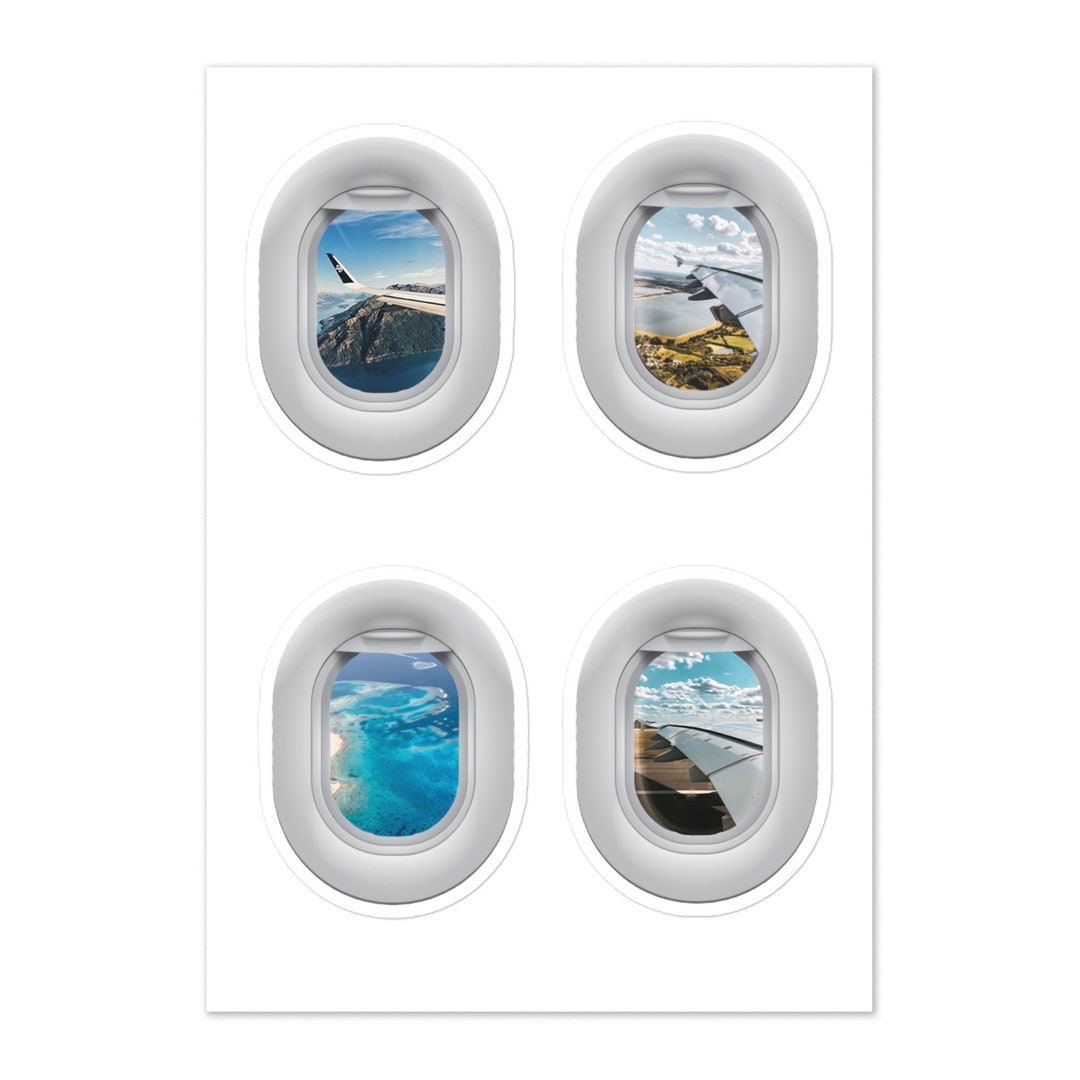 Sticker Sheet Plane Wiev , Airplane Window Sticker , Cabin Crew ...