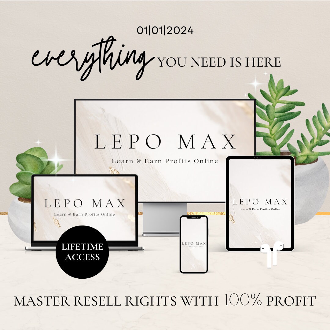 LEPO MAX Digital Marketing Course Done for You Digital Marketing Guide ...