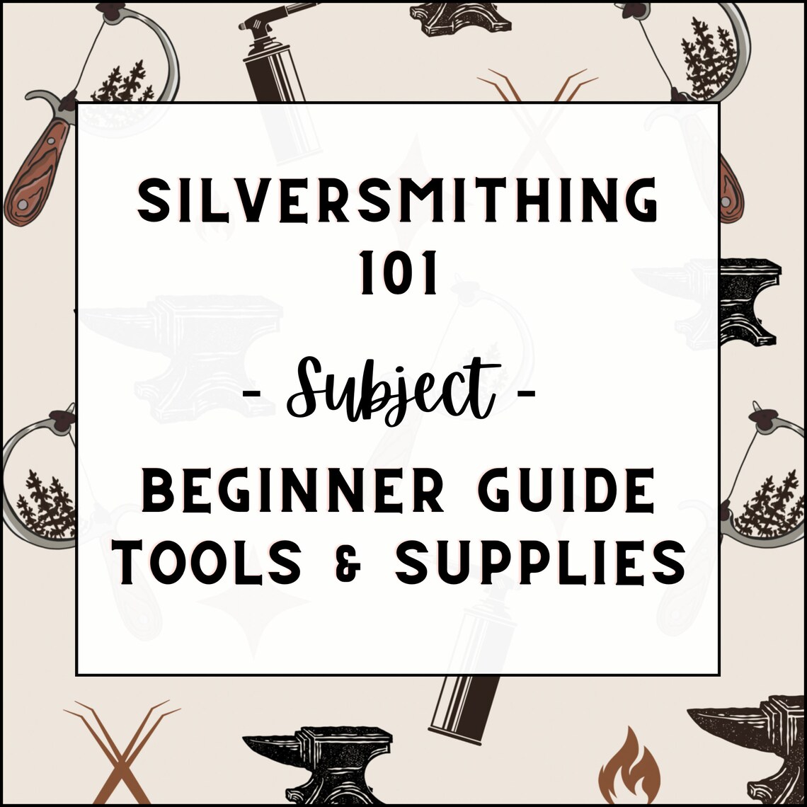 Silversmithing 101 | Beginner Guide | List of Tools & Supplies - Etsy