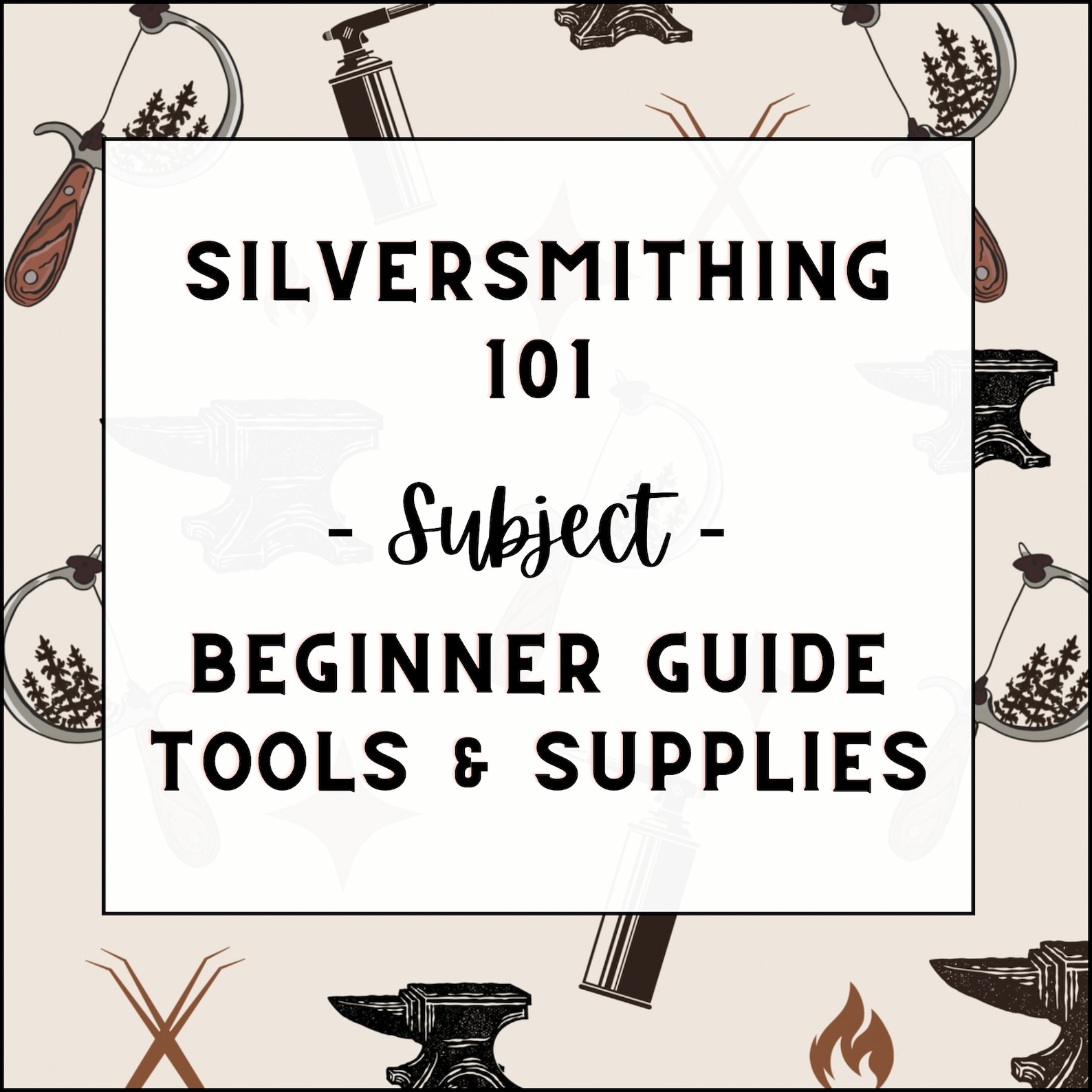 Silversmithing 101 | Beginner Guide | List of Tools & Supplies - Etsy