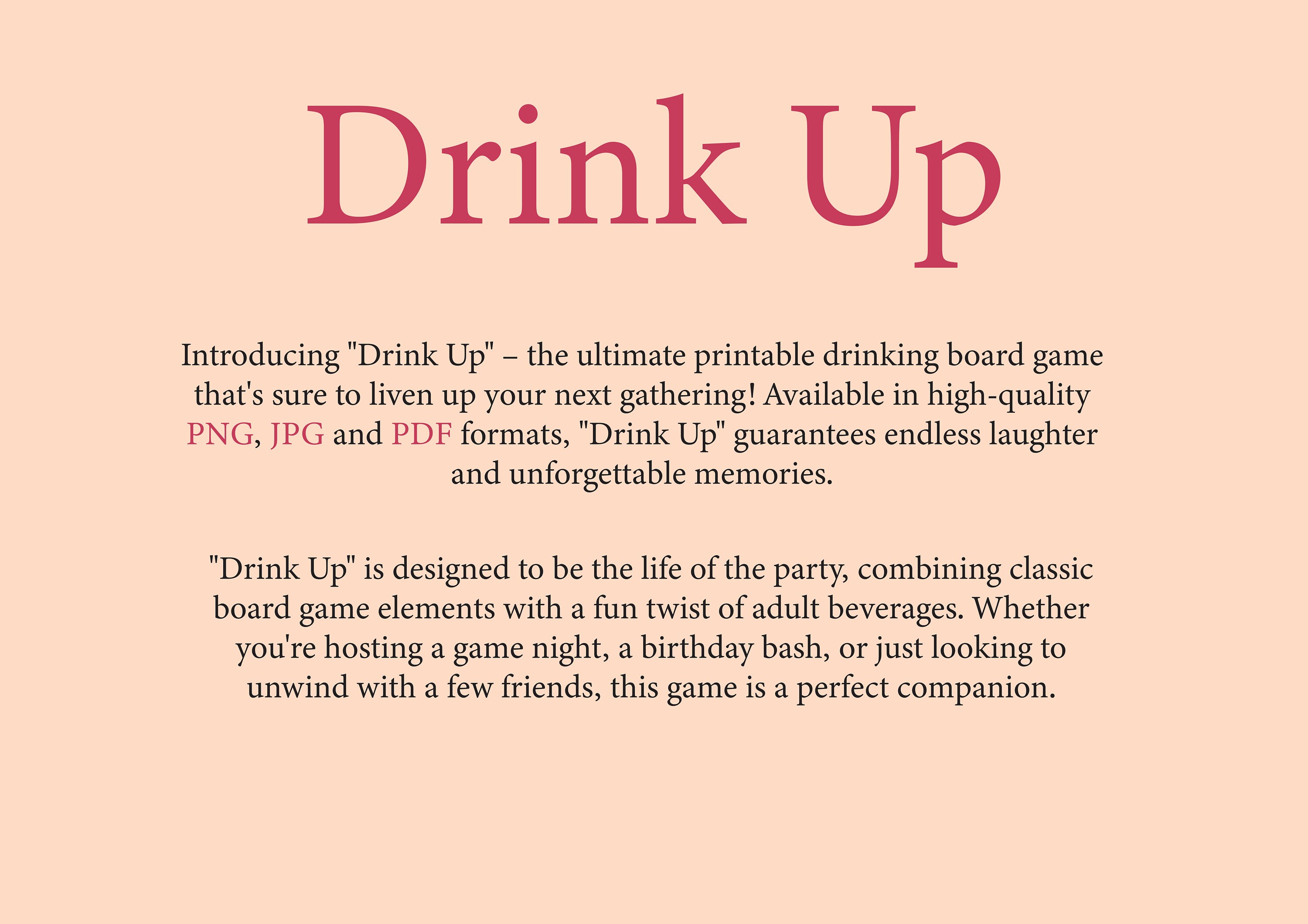 Drinking Board Game, Printable Drinking Board Game, Black Out Drinking ...