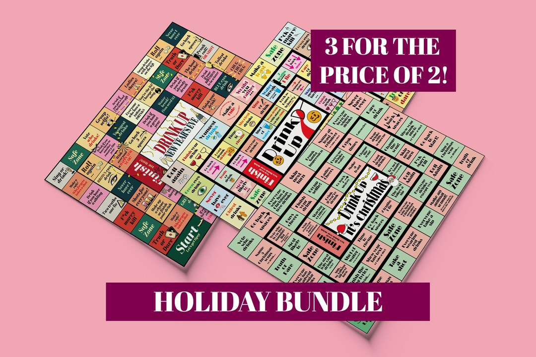 Drinking Board Game, Printable Drinking Board Game, Black Out Drinking ...