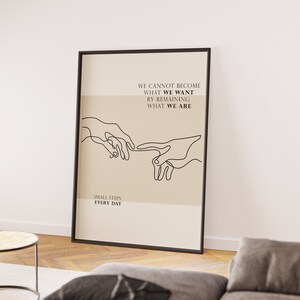 Picasso Poster, Inspirational Quote, Minimalist Poster, Home Decor ...