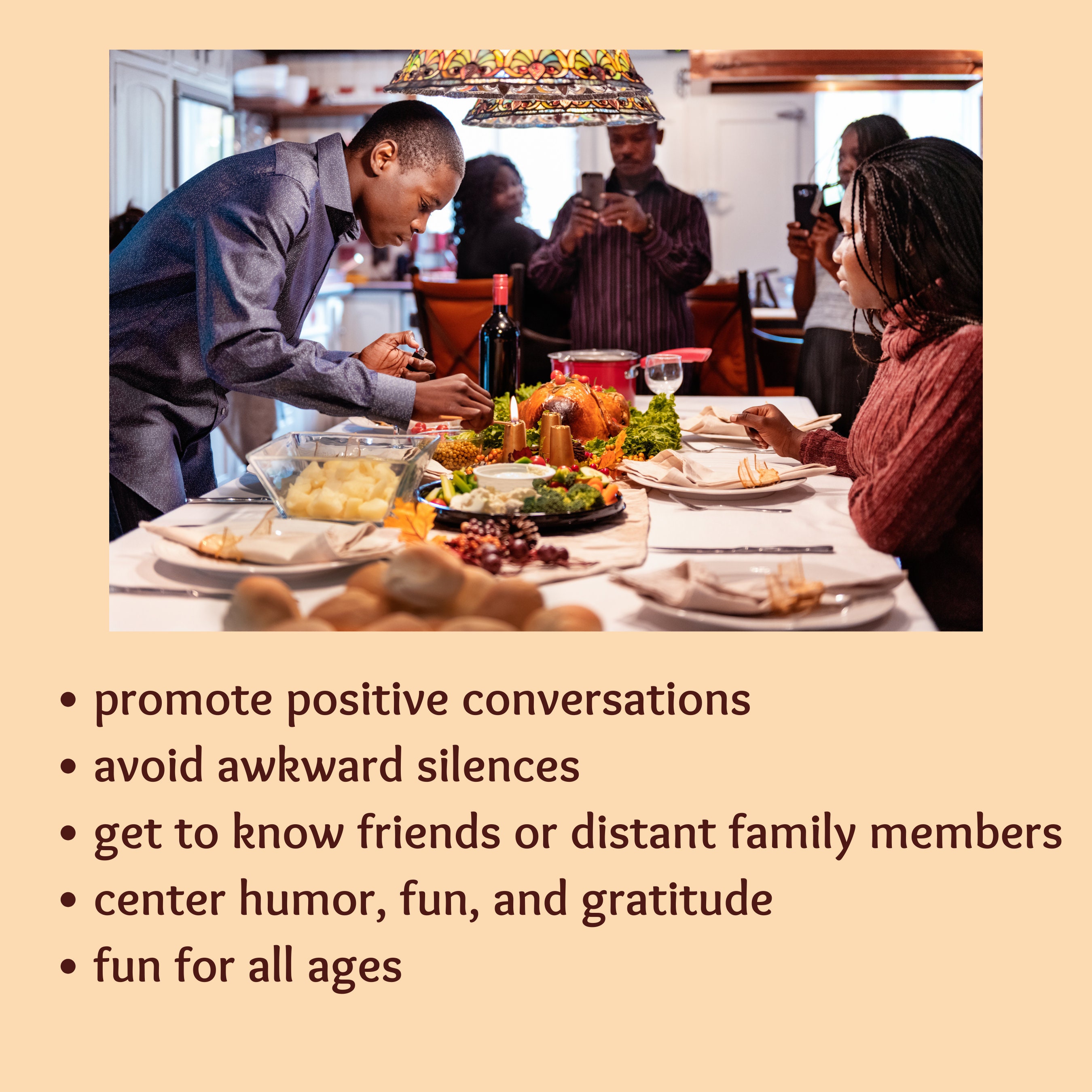 Thanksgiving Conversation Cards Game, Funny and Unique Family Friendly ...
