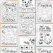 Retro Halloween Coloring Pages, 14 Groovy Spooky Coloring Sheets for ...