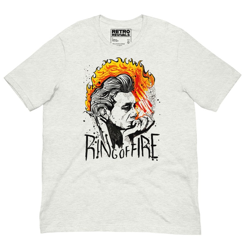 Johnny Cash - Ring of Fire Tee - Etsy