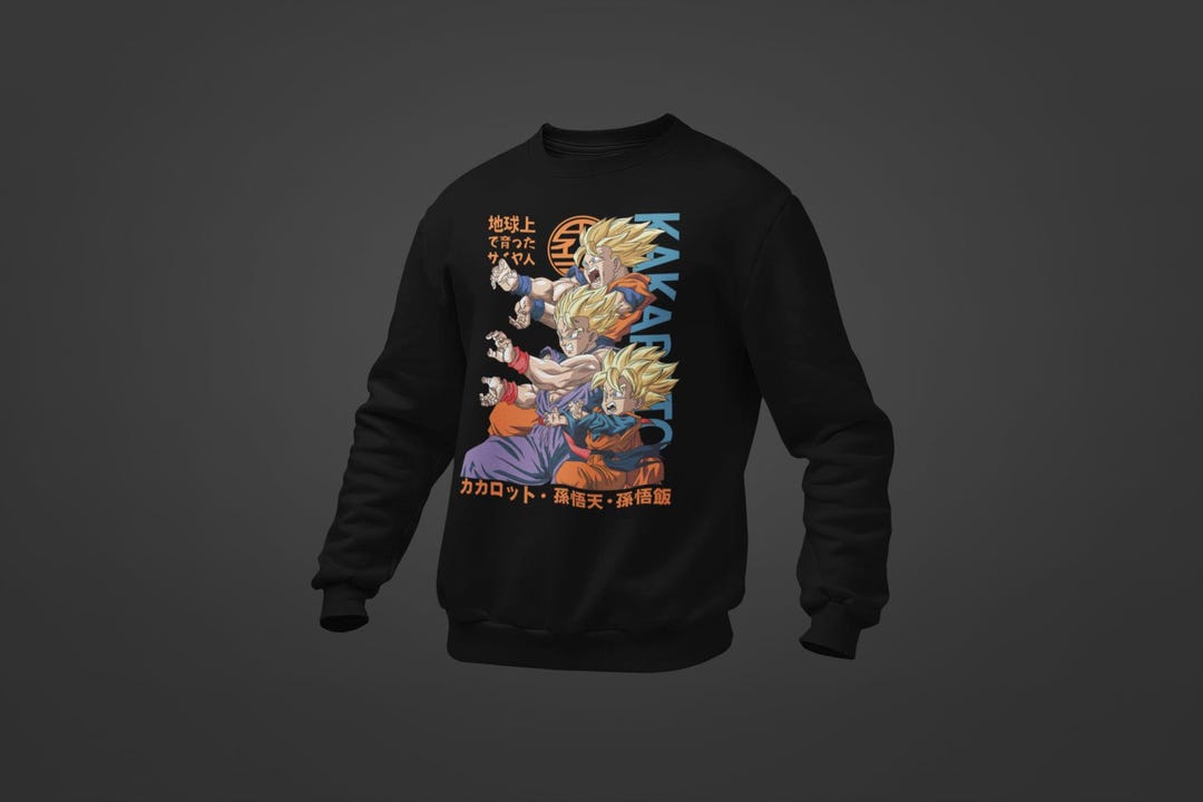 Goku , Gohan & Goten , Dragon Ball Anime Sweatshirt - Etsy Canada