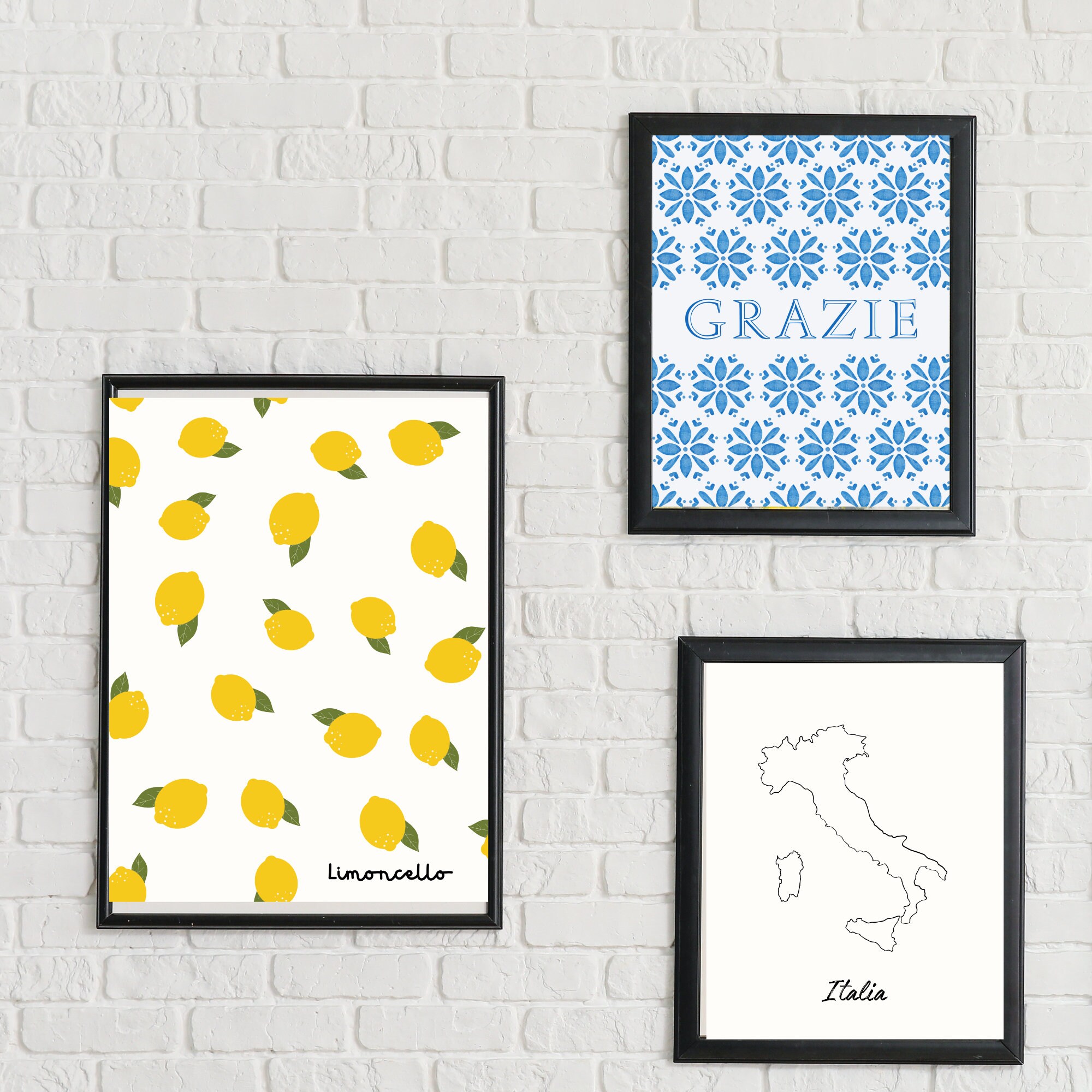 Grazie Wall Art Italy Wall Art Mediterranean Wall Art Kitchen Decor ...