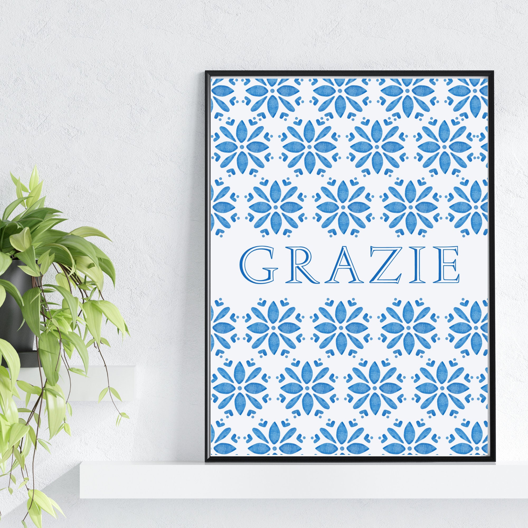 Grazie Wall Art | Italy Wall Art | Mediterranean Wall Art | Kitchen ...