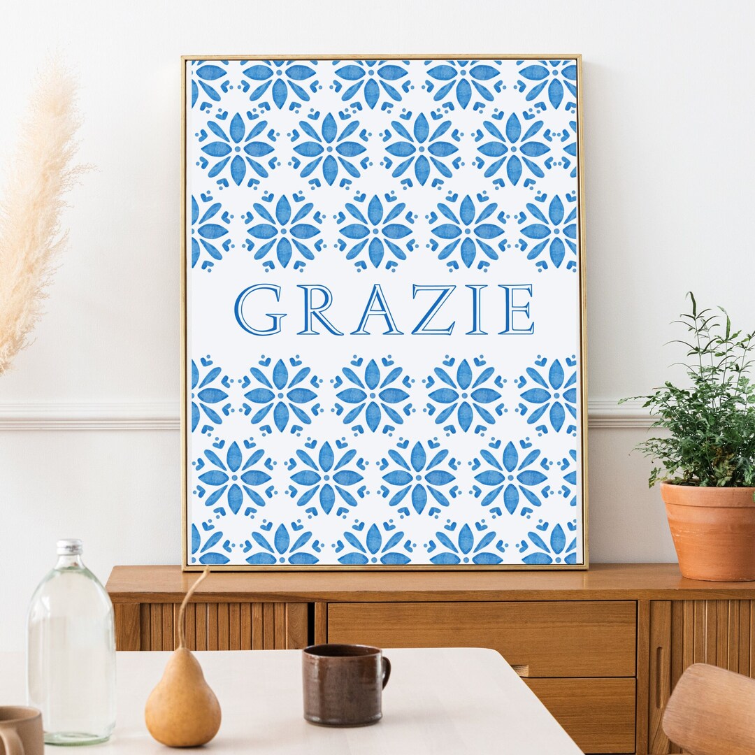 Grazie Wall Art Italy Wall Art Mediterranean Wall Art Kitchen Decor ...